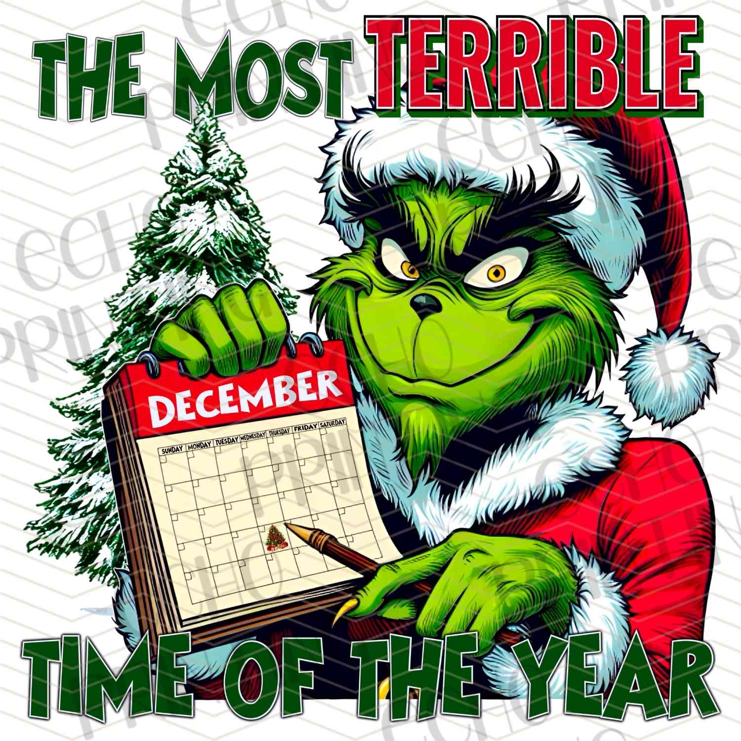 WNXM 594 – MOST TERRIBLE TIME OF THE YEAR GRINCH – ECHO PRINTING